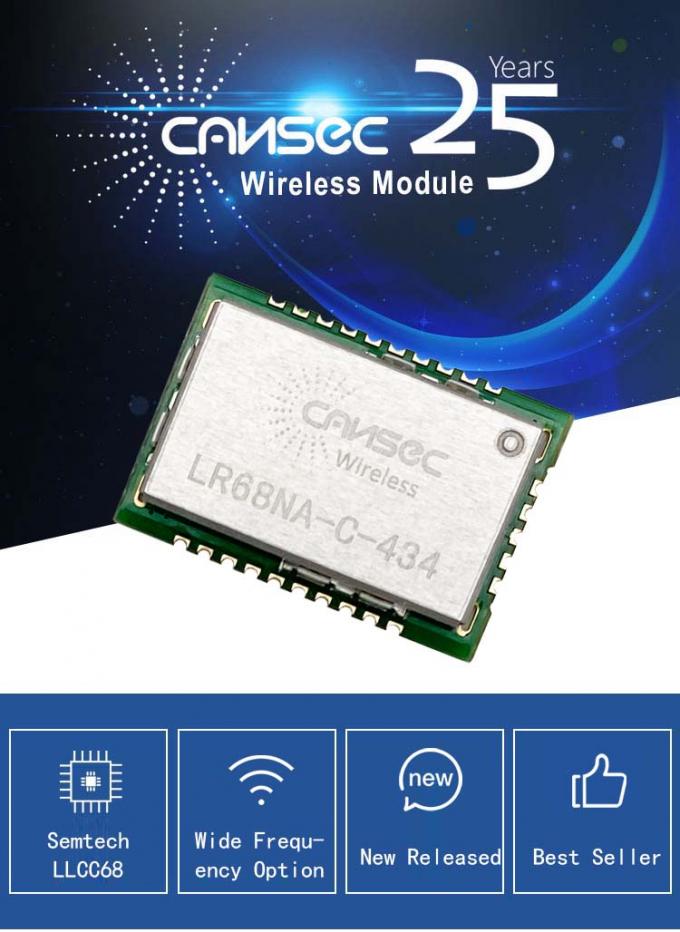 IoT RF Wireless Receiving Module Semtech LLCC68 434MHz Frequency