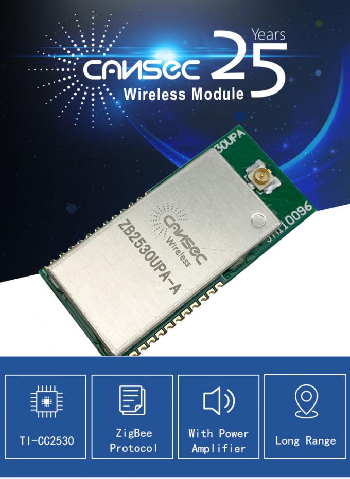 PCB Antenna Ti Module Zigbee CC2530 ZB2530UPA-A With Power Amplifier