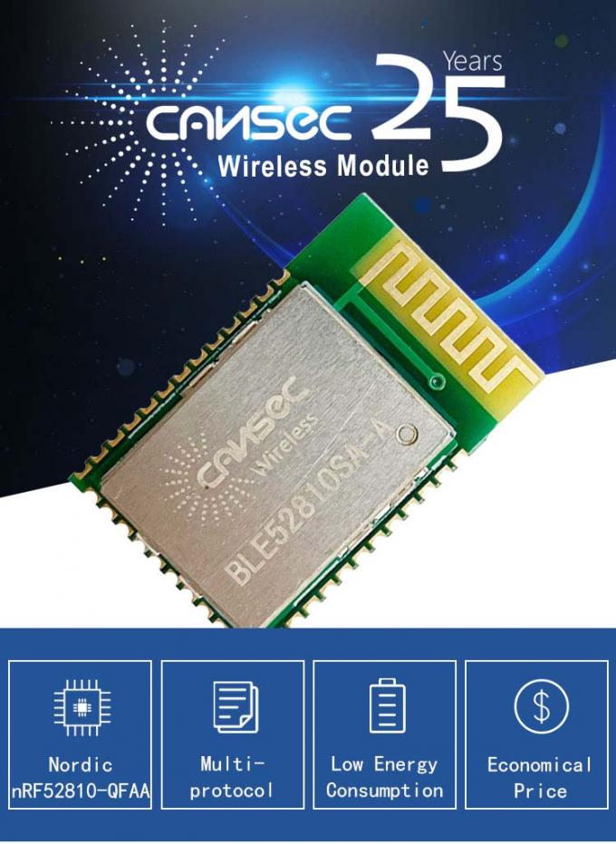 Nordic Nrf52810 Bluetooth Transmitter Module Pcb Antenna Iot Industrial