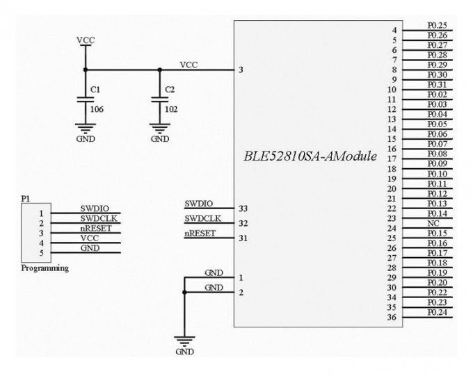 Nordic Nrf52810 Bluetooth Transmitter Module Pcb Antenna Iot Industrial