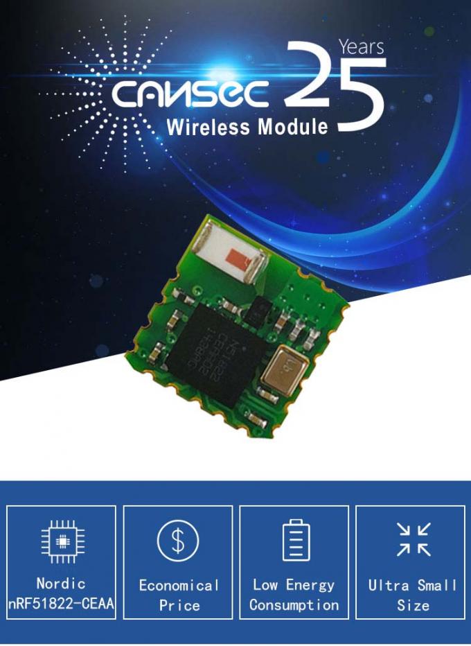 Cansec Wireless RTS Module NRF51822-CEAA Bluetooth 4.2 Module