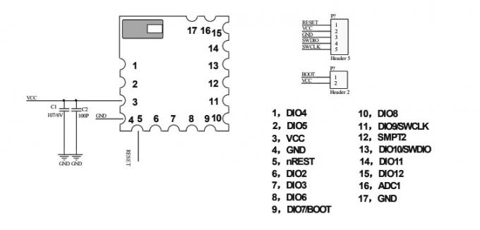 BLE5.0 ST BLUENRG-234 Bluetooth Mesh Module Ultra Small Ble Module